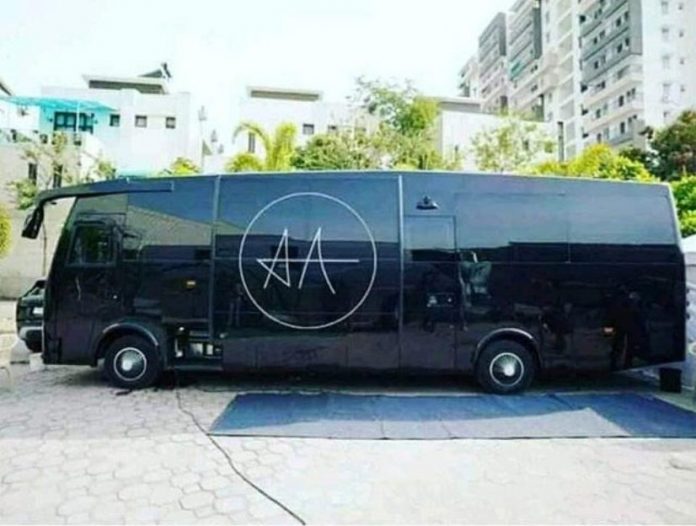 Allu Arjun spends Rs 7 crore for a luxurious caravan with an AA signature.