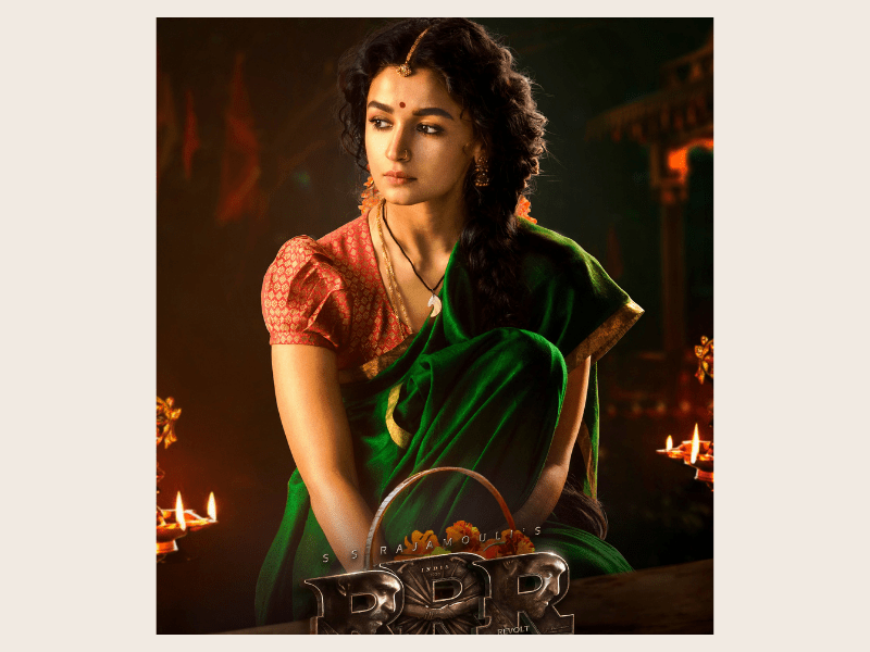 Alia Bhatt's look as Sita in 'RRR' movie - Telugu Bullet