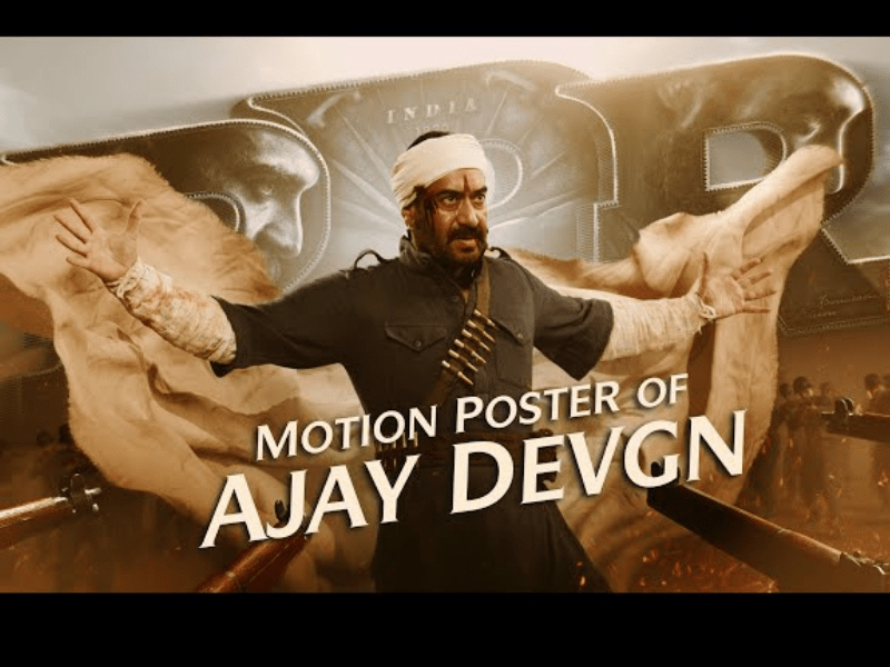 Ajay Devgn first look motion poster released from RRR movie - Telugu Bullet