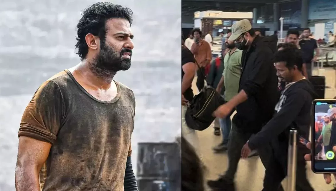 Prabhas Seen at Hyderabad Airport After His Surgery