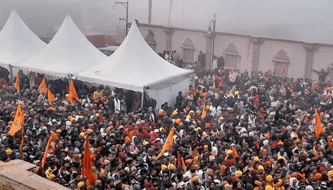 Journey of Devotion: Massive Crowd at Ayodhya Ram Mandir