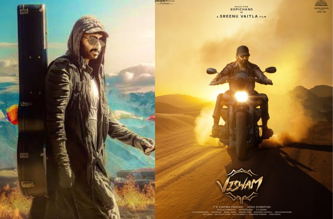 "Birthday Surprise: Fresh Poster from 'Vishwam' Unveiled!"